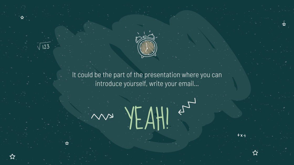 Chalkboard Background Google Slides Theme and PPT Template