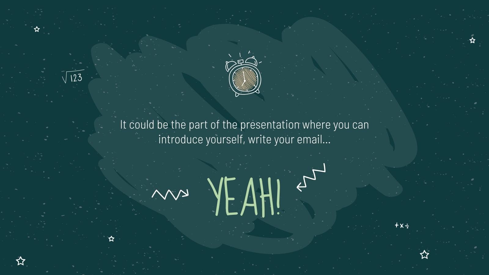 Chalkboard Background Google Slides Theme and PPT Template