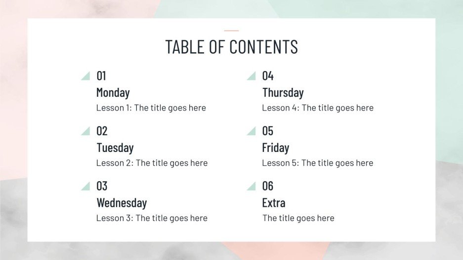 Minimalist HS Weekly Planner Google Slides & PPT template
