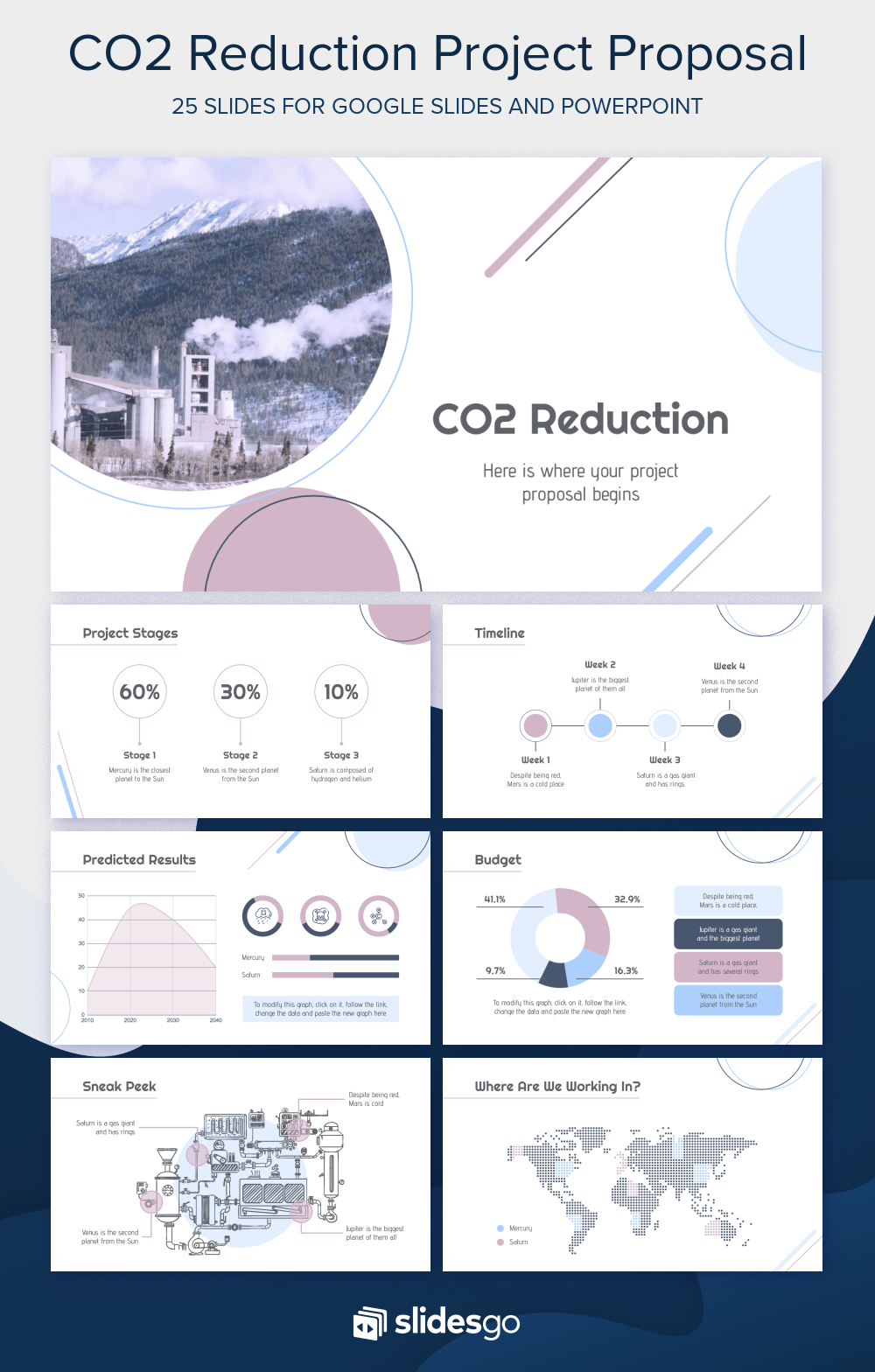 Page 2 | CO2 Reduction Proposal Google Slides and PPT template