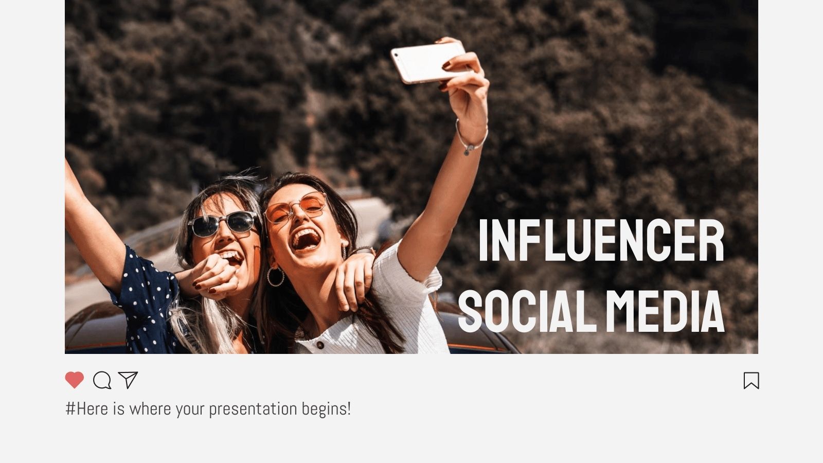 Influencer Social Media Google Slides and PPT template
