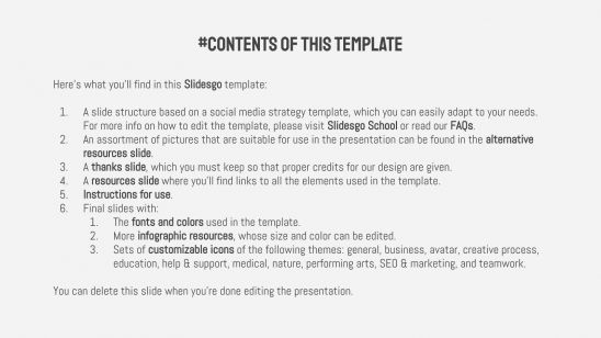 Influencer Social Media Google Slides and PPT template