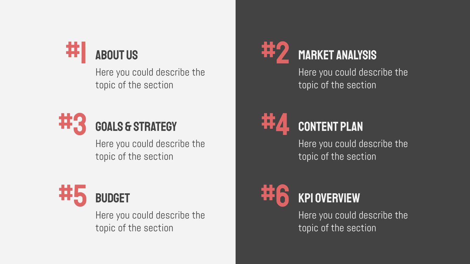 Influencer Social Media Google Slides and PPT template