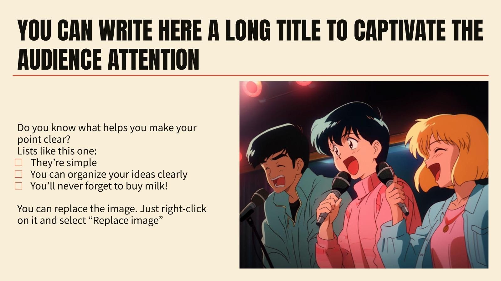 Anime Style Presentation