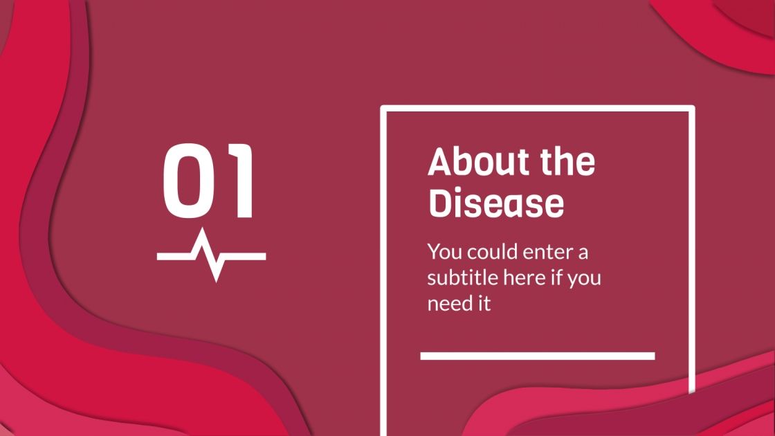 Simple Red Disease Google Slides theme and PPT template