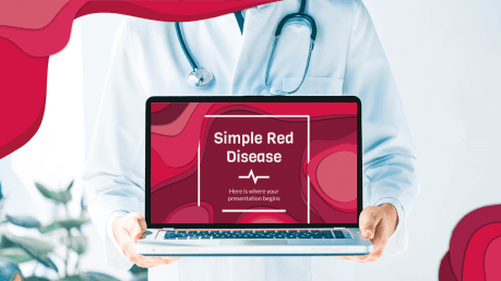Modèle PPT et thème Google Slides pour les maladies, rouge et simple