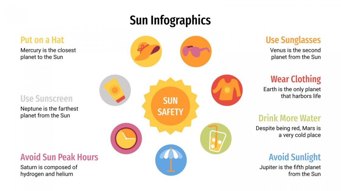 Infografías sobre el sol | Tema de Google Slides y PowerPoint