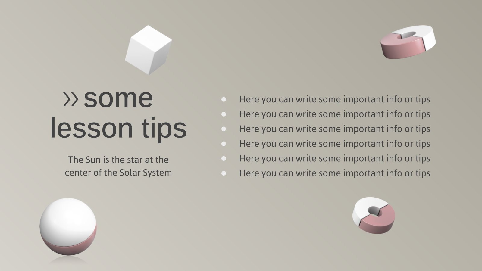 3D Animation School Center | Google Slides & PPT template