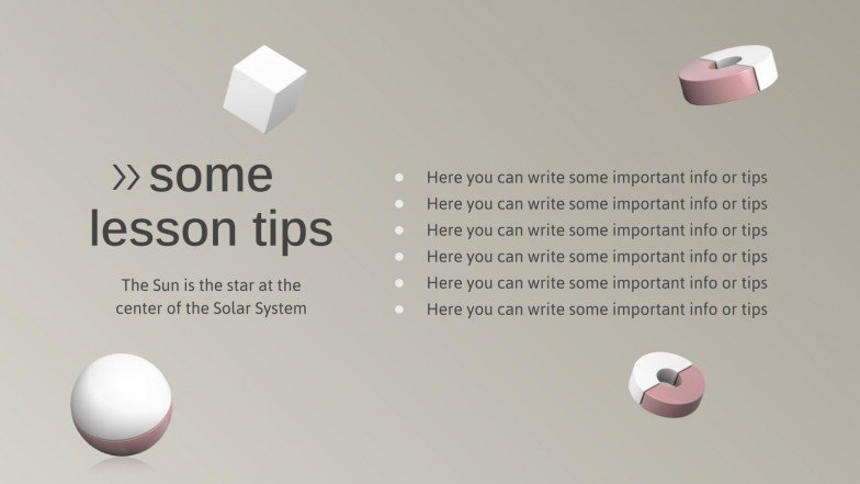 3D Animation School Center | Google Slides & PPT template