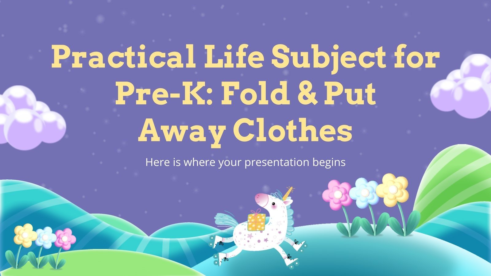 Practical Life: Fold & Put Away Clothes | Google Slides & PPT