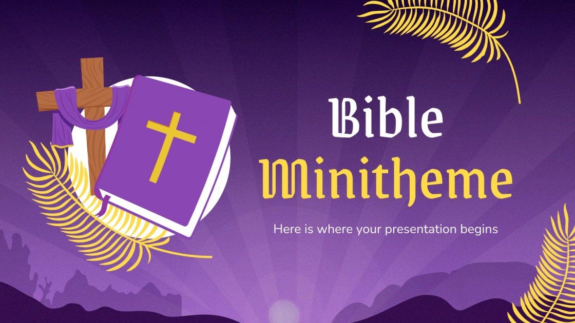 Plantillas gratis sobre la Biblia para Google Slides y PPT