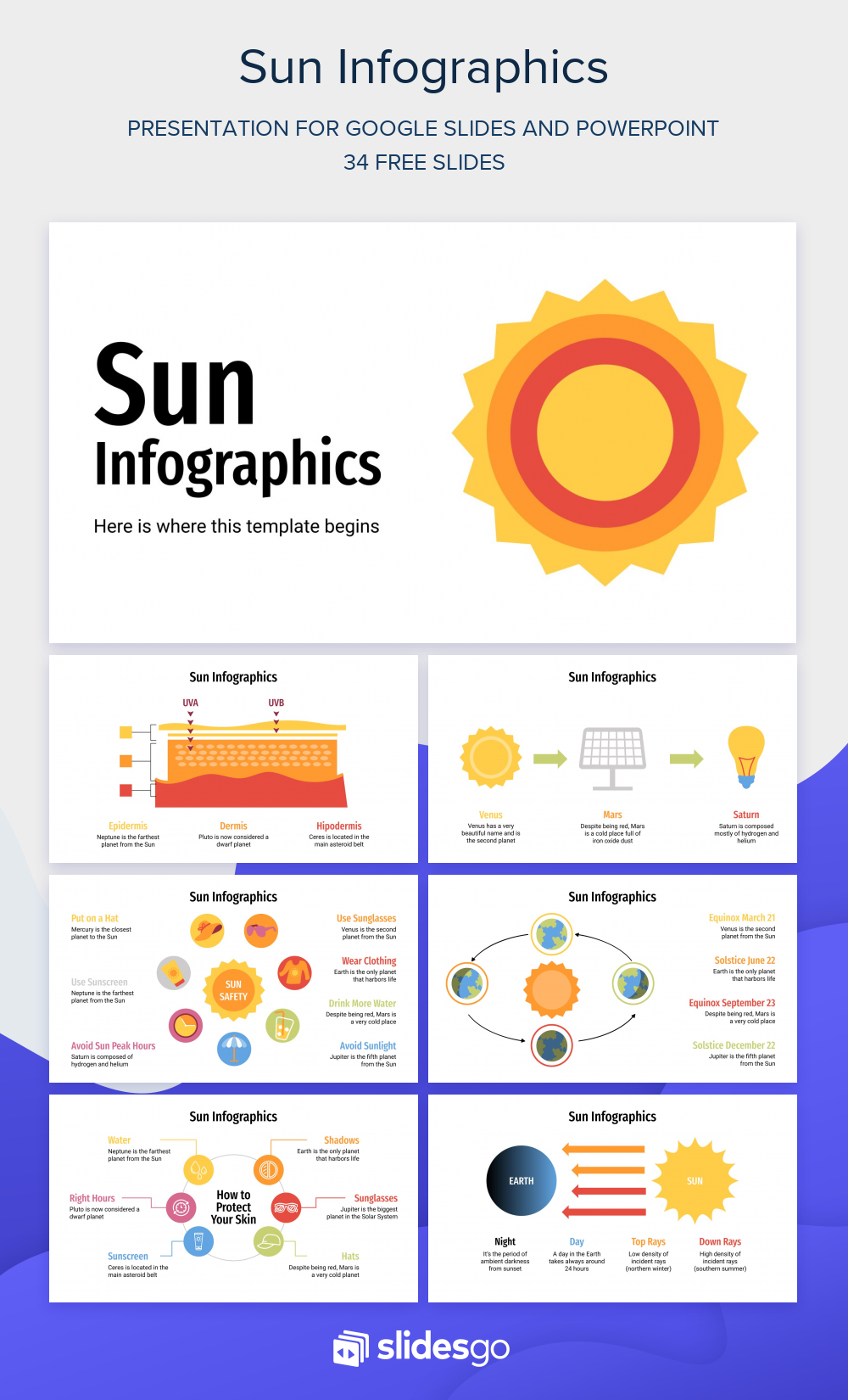 Sun Infographics | Google Slides & PowerPoint template