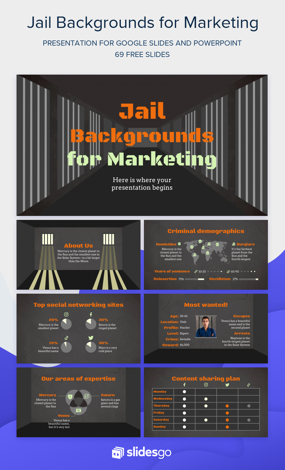 Jail Backgrounds for Marketing | Google Slides & PowerPoint
