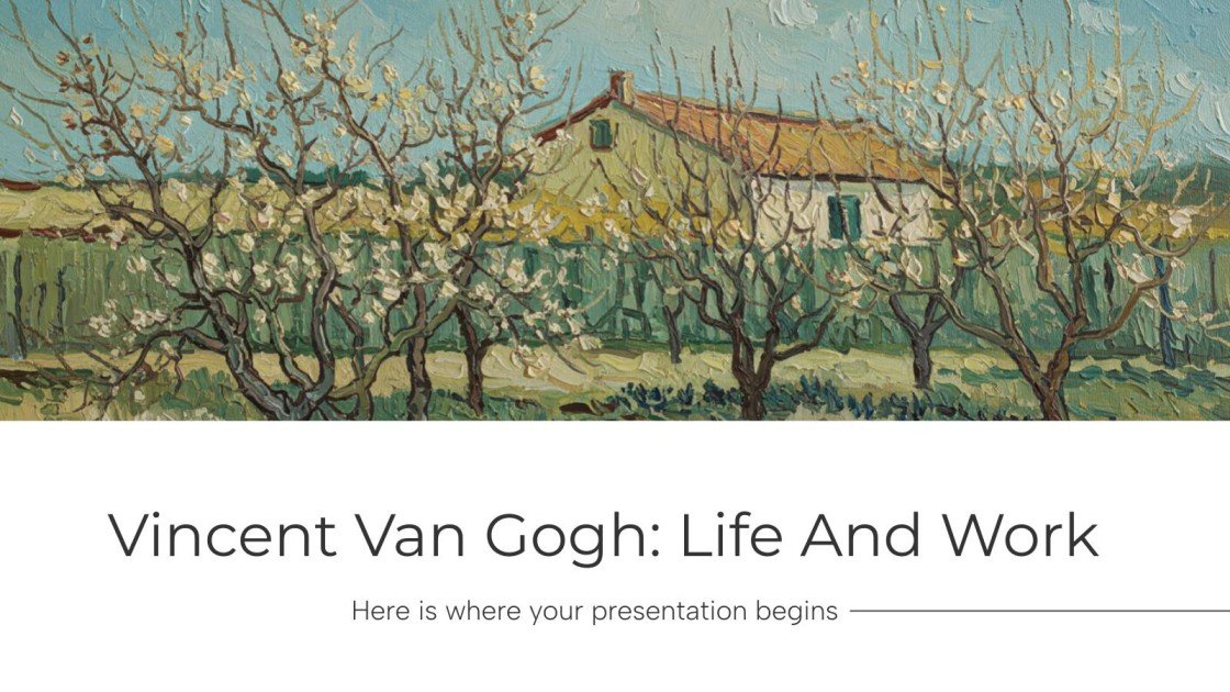 Vincent Van Gogh: Life And Work Presentation