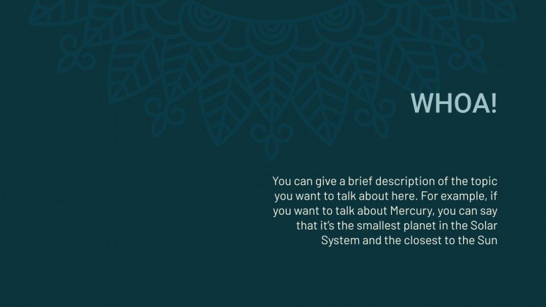 Mandala Background Google Slides theme and PPT template