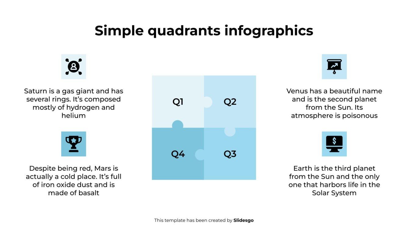 Simple Quadrants Infographics Template