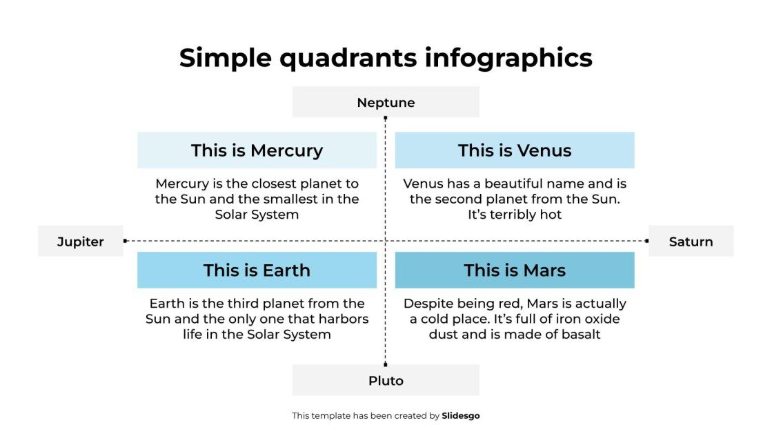 Simple Quadrants Infographics Template