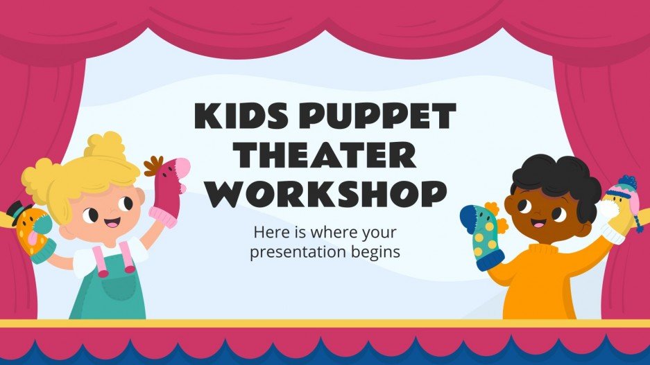 Kids Puppet Theater Workshop | Google Slides & PowerPoint