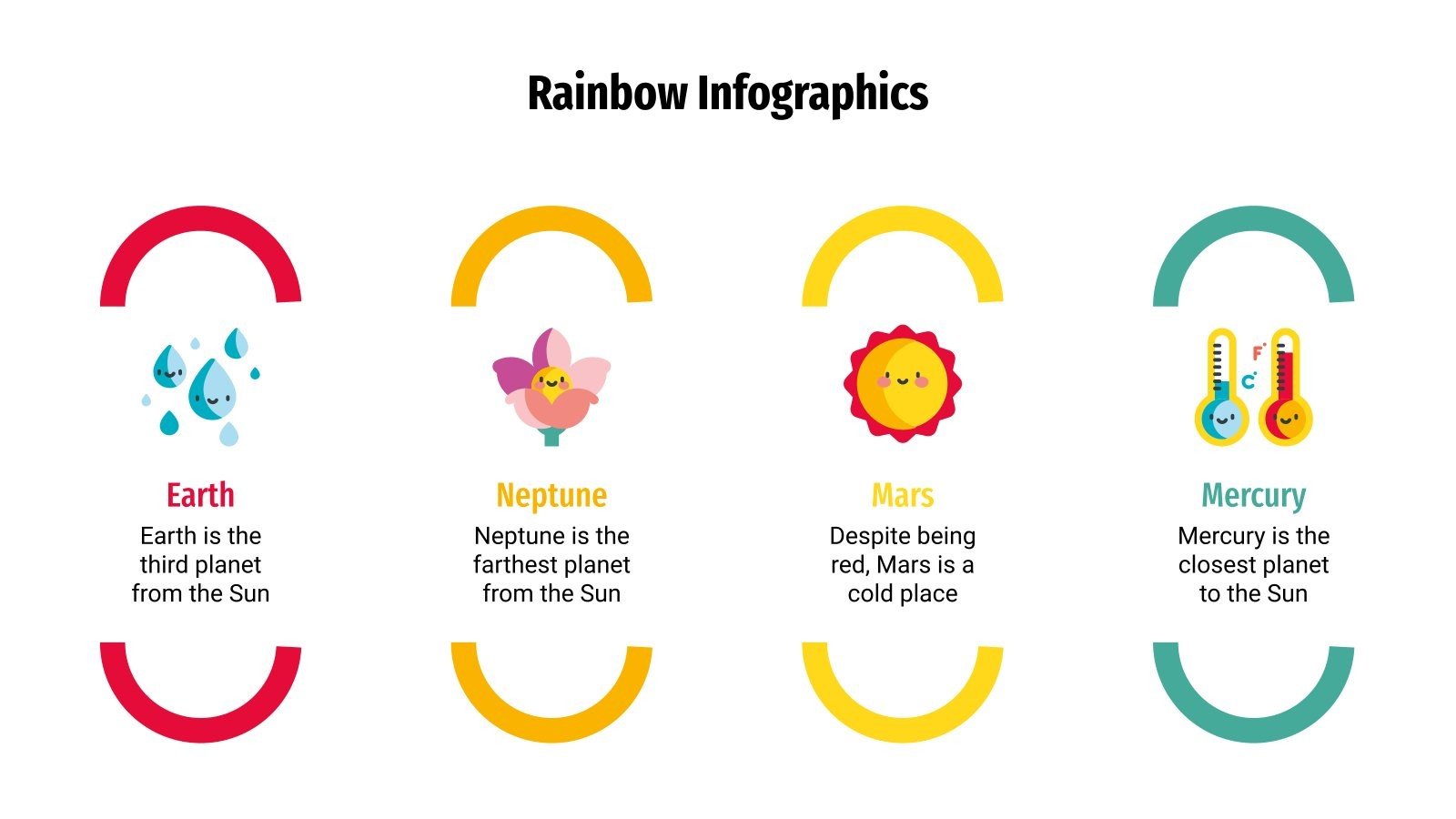 Rainbow Infographics | Google Slides & PowerPoint template