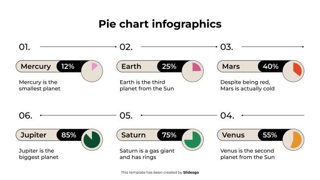 Pie Chart Infographics Template