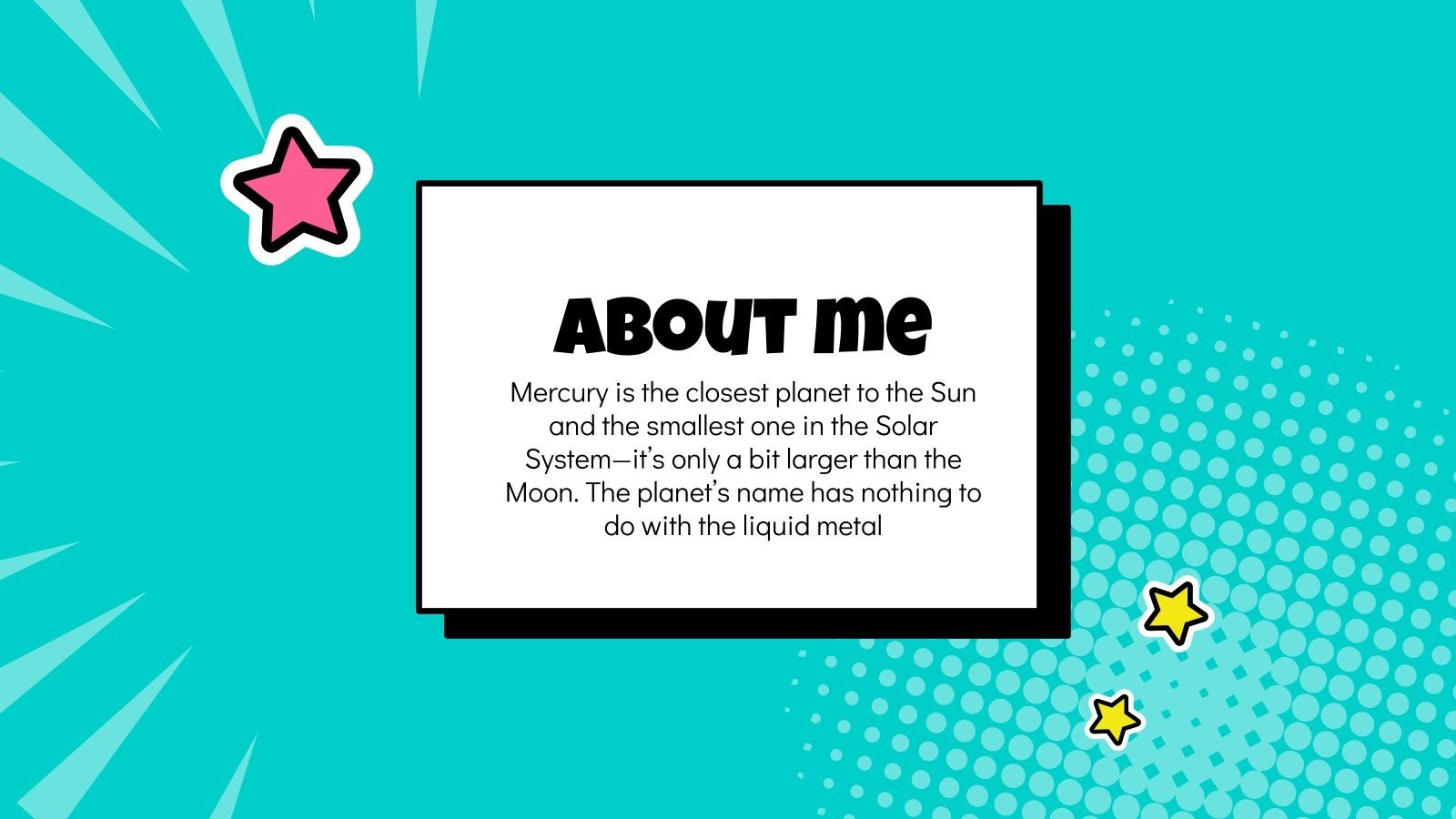 Pop Art Resume Google Slides Theme and PowerPoint Template