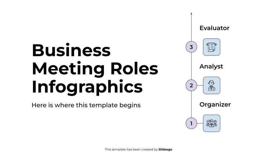 Business Meeting Roles Infographics Template