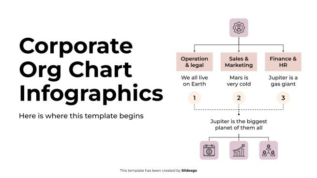 Corporate Org Chart Infographics Template