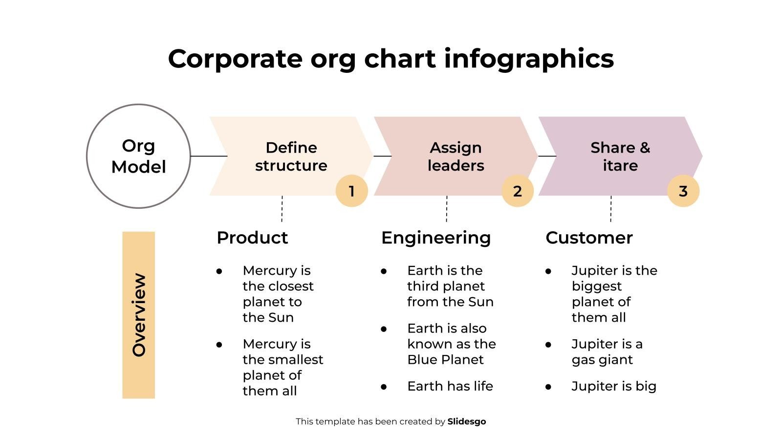 Corporate Org Chart Infographics Template