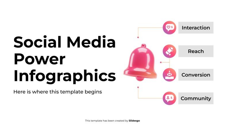 Social Media Power Infographics Template
