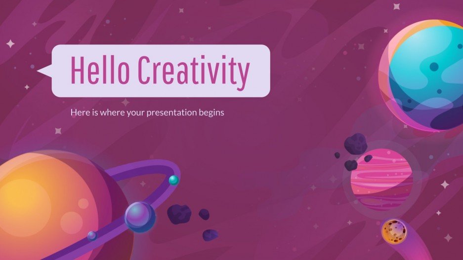 Colorful Galaxy Google Slides and PowerPoint Template