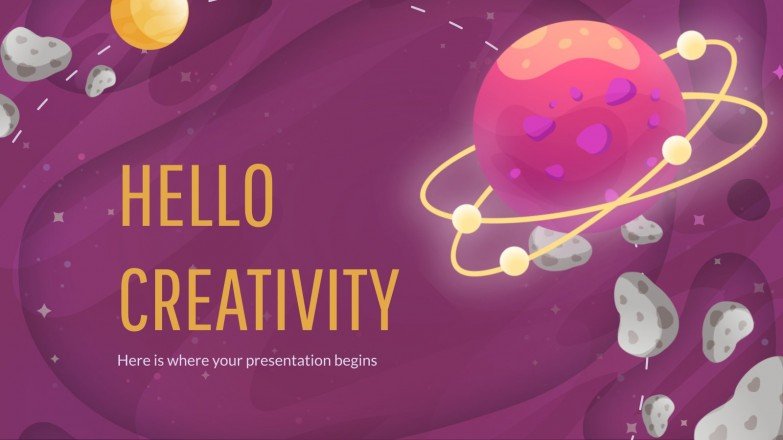 Colorful Galaxy Google Slides and PowerPoint Template
