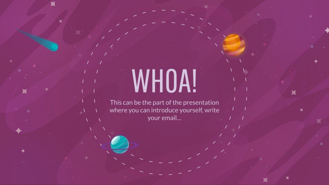 Colorful Galaxy Google Slides and PowerPoint Template