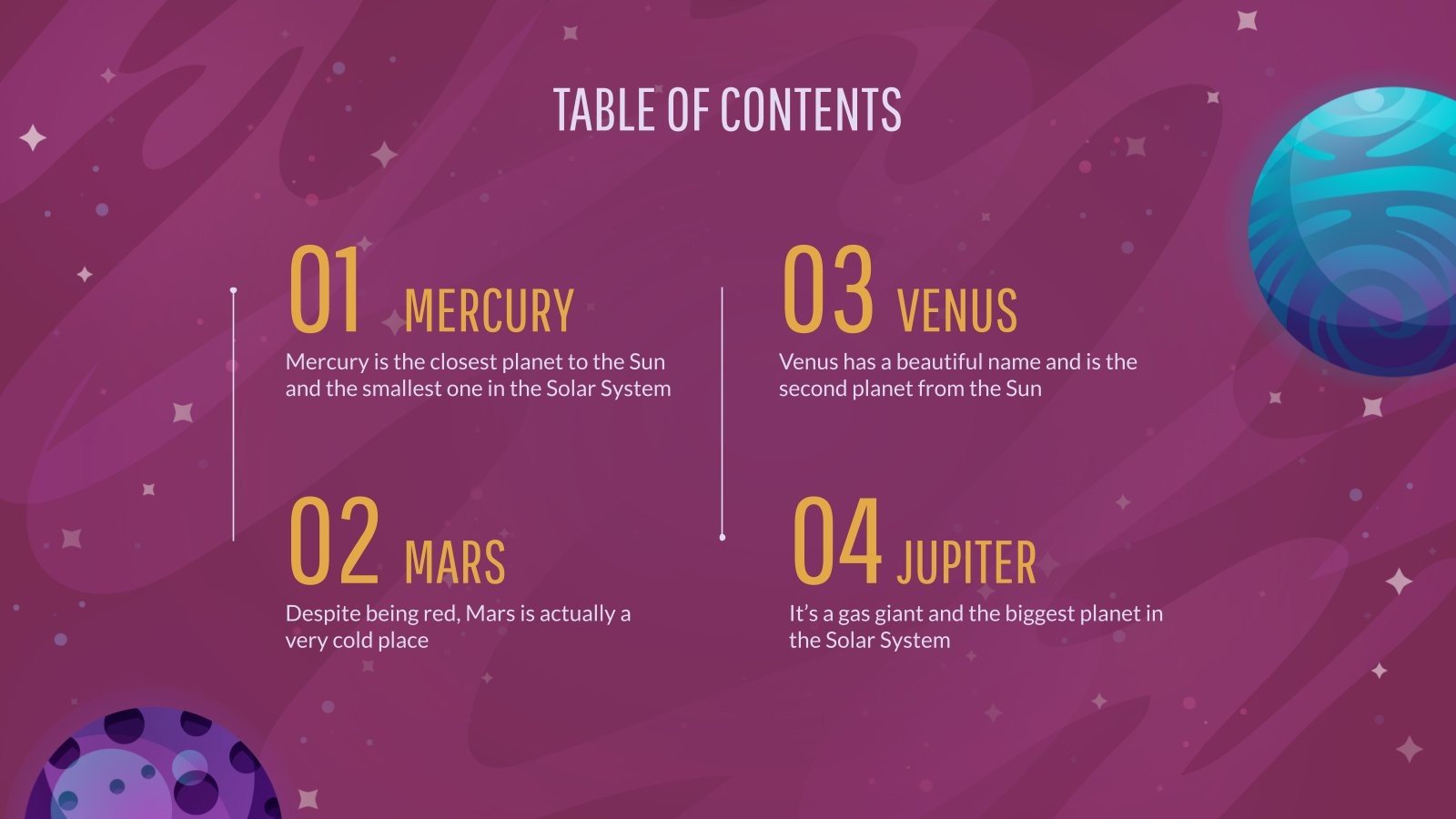 Colorful Galaxy Google Slides and PowerPoint Template