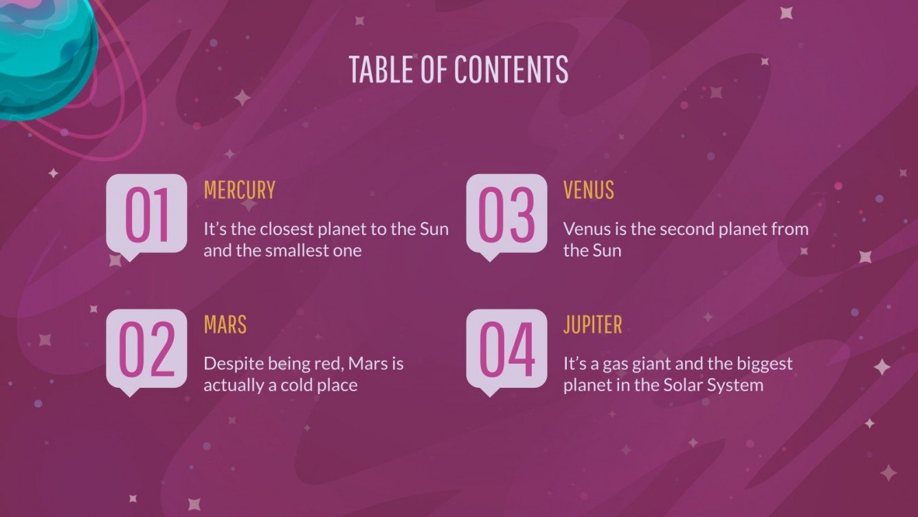 Colorful Galaxy Google Slides and PowerPoint Template