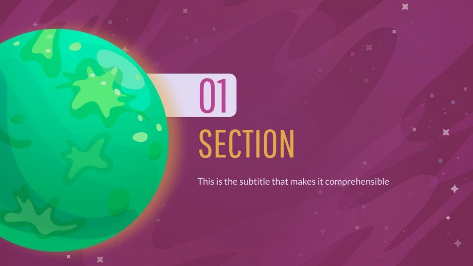 Colorful Galaxy Google Slides and PowerPoint Template