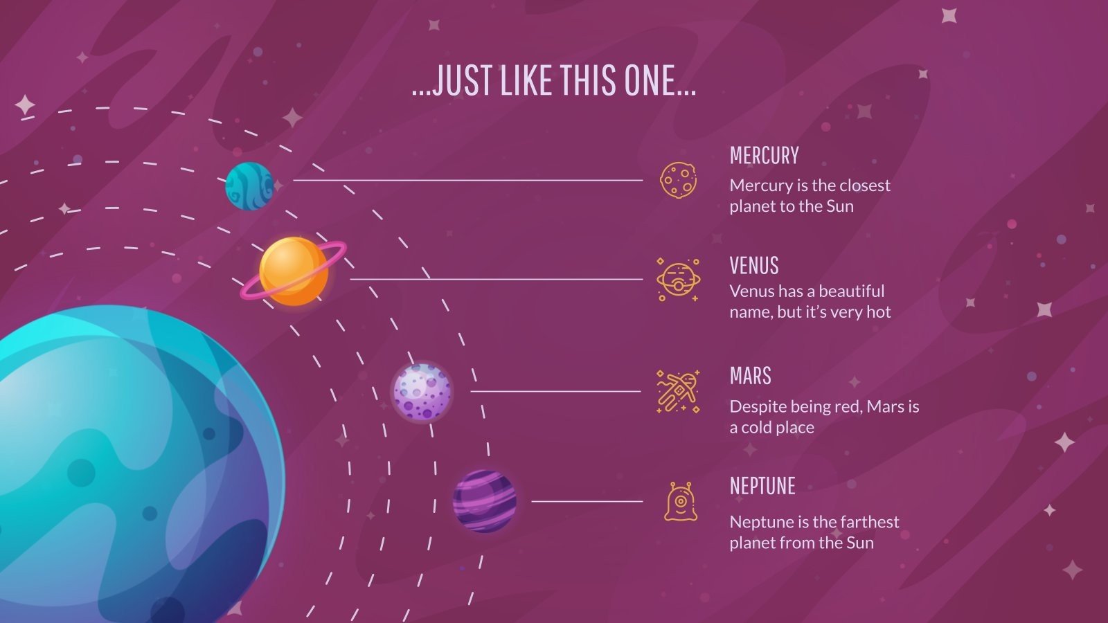 Colorful Galaxy Google Slides and PowerPoint Template