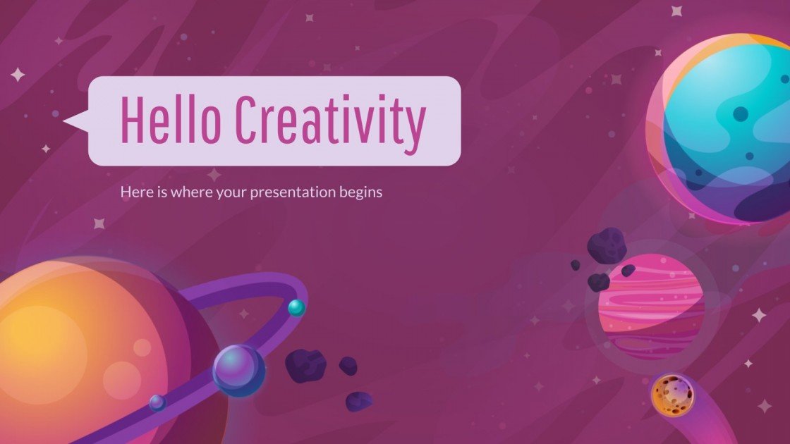 Free Google Slides & PowerPoint Templates inspired by planets