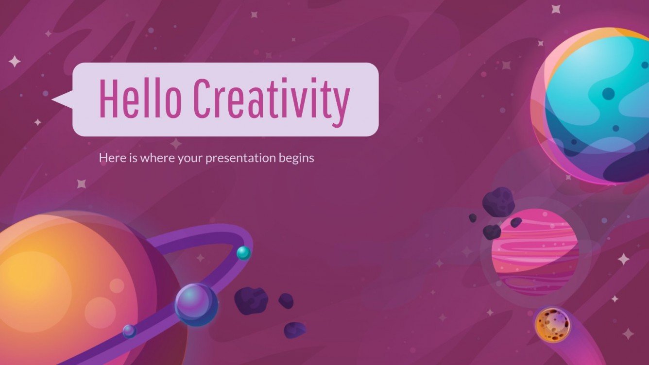 Free Google Slides & PowerPoint Templates inspired by planets