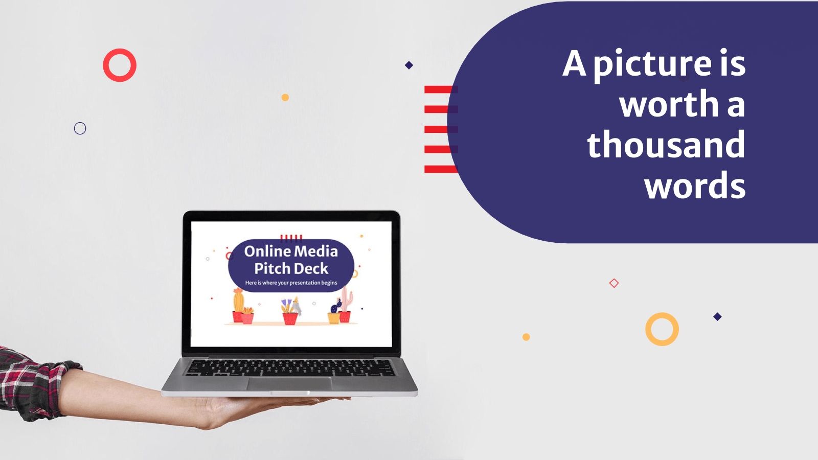 Online media pitch deck | Google Slides & PPT theme