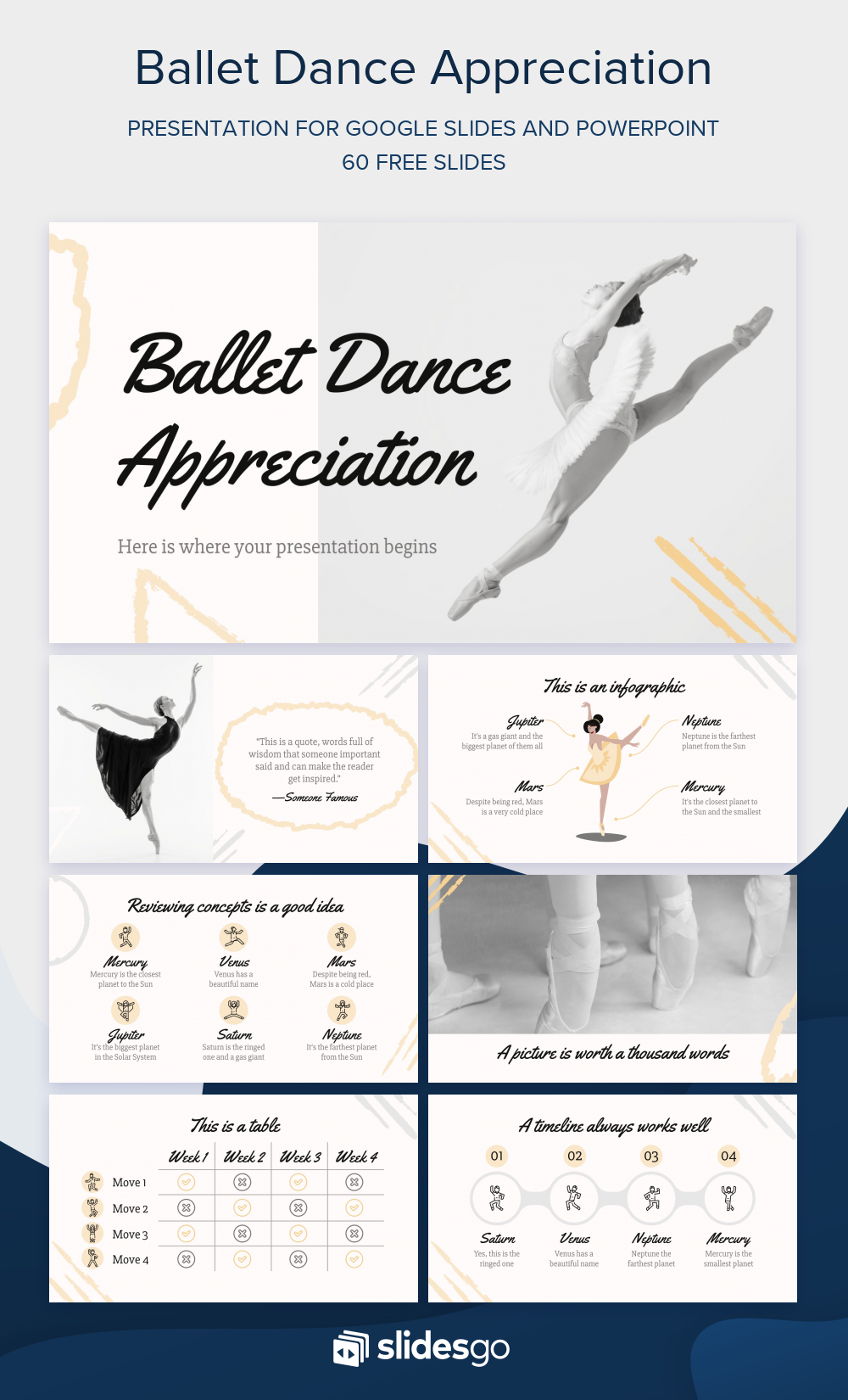 Ballet Dance Appreciation | Google Slides & PPT template