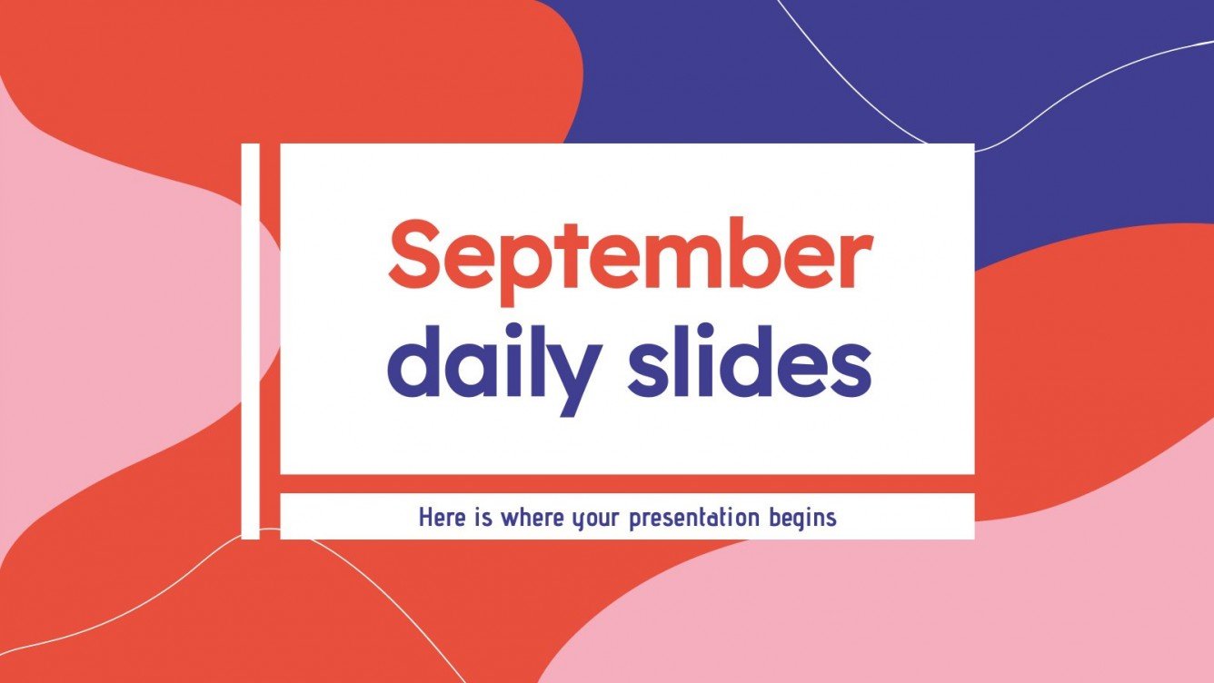 September Daily Slides | Google Slides & PowerPoint template