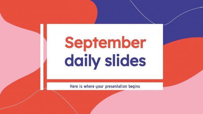 September Daily Slides | Google Slides & PowerPoint template