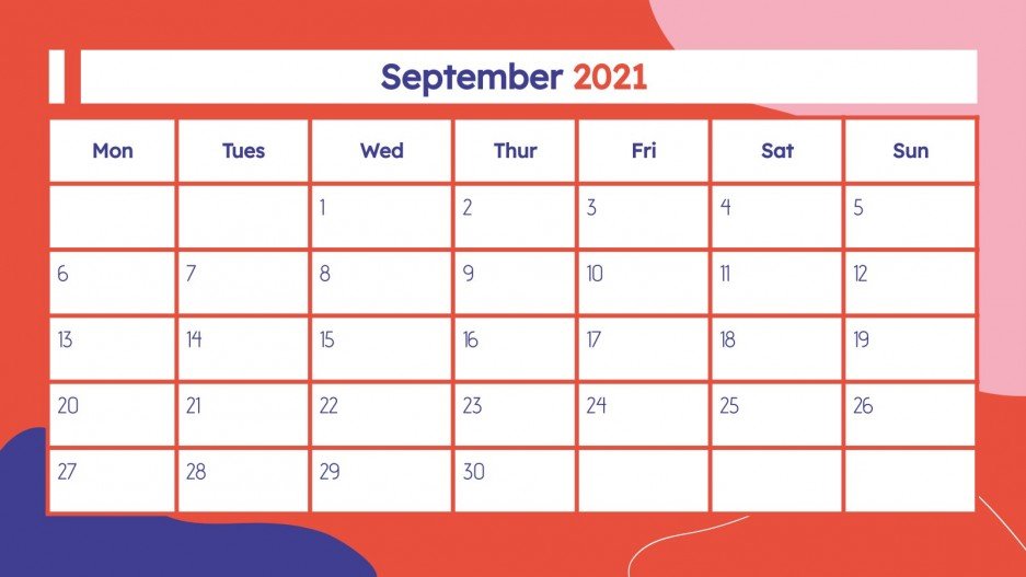 September Daily Slides | Google Slides & PowerPoint template