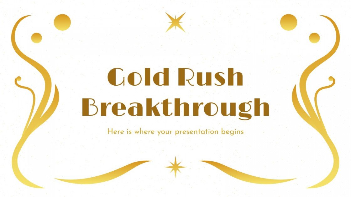 Free golden templates for Google Slides and PowerPoint