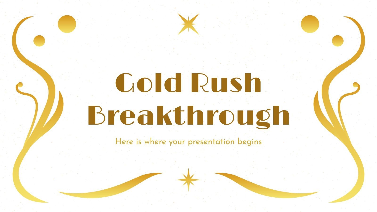 Free golden templates for Google Slides and PowerPoint