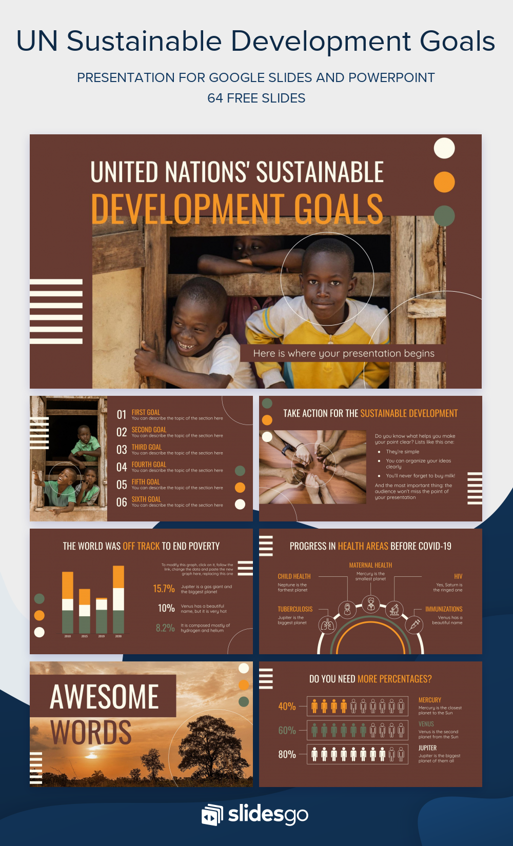 UN's Sustainable Development Goals | Google Slides & PPT