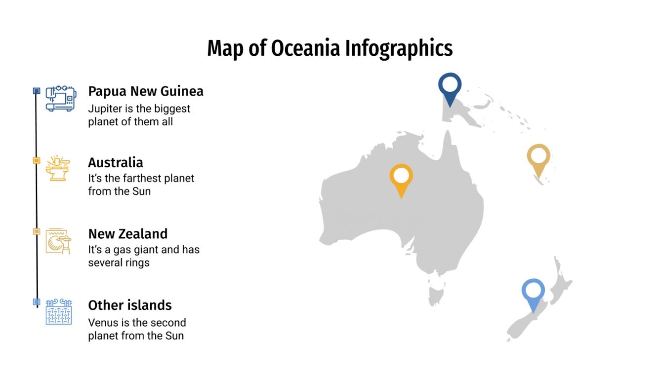 Map of Oceania Infographics for Google Slides & PowerPoint