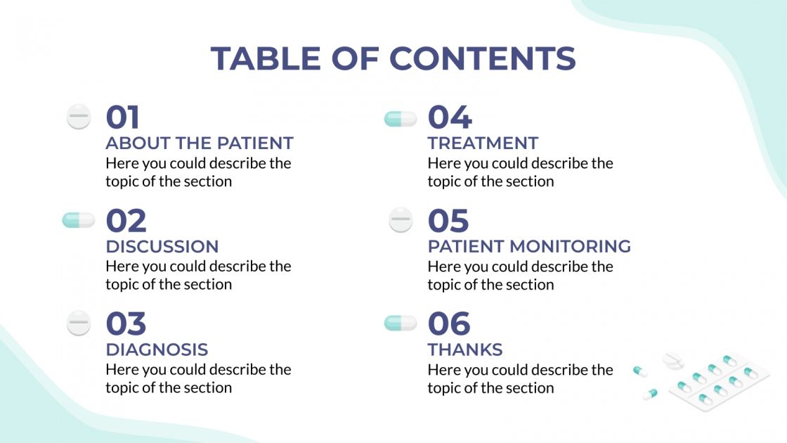 Interactive Clinical Case Google Slides & PowerPoint template