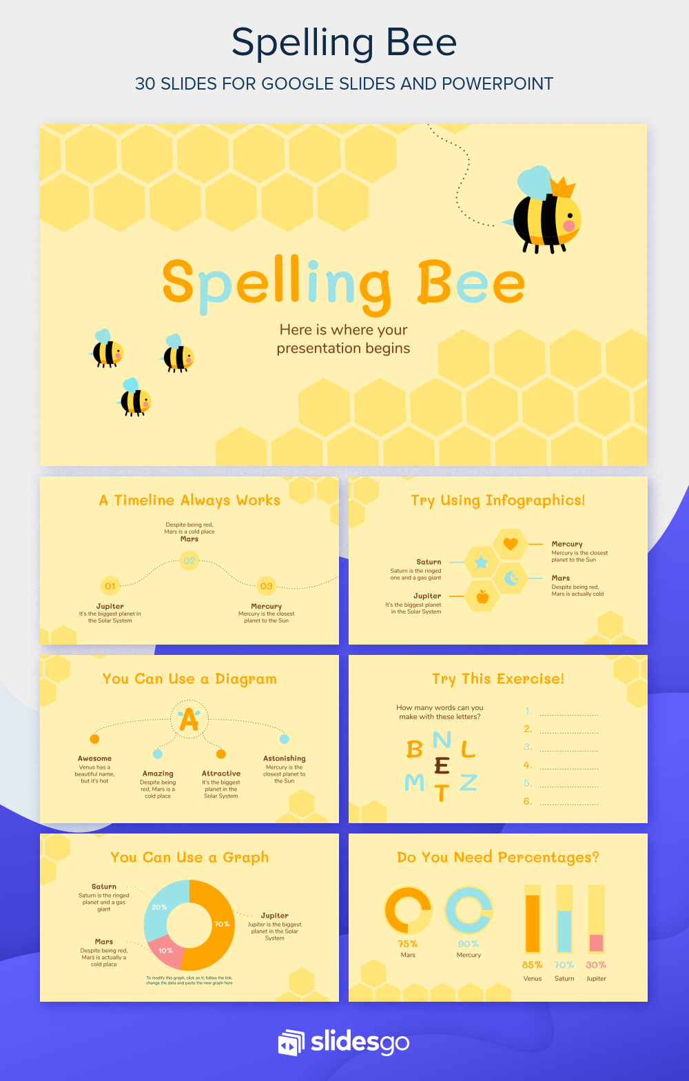 Spelling Bee Google Slides theme and PowerPoint template