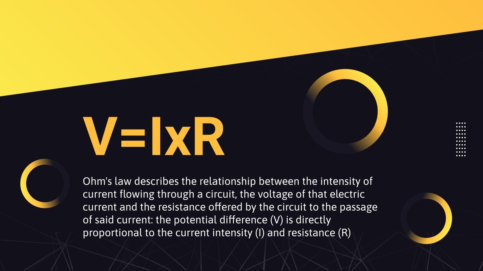 Eletricidade geométrica | Google Slides e PowerPoint
